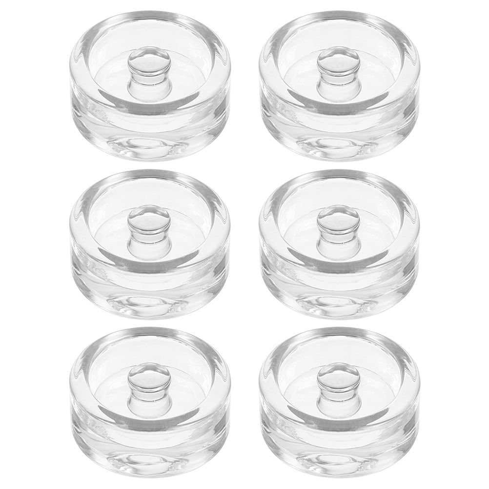 UPKOCH Transparent Glass Fermenting Weights with Small Handle for Mason ...