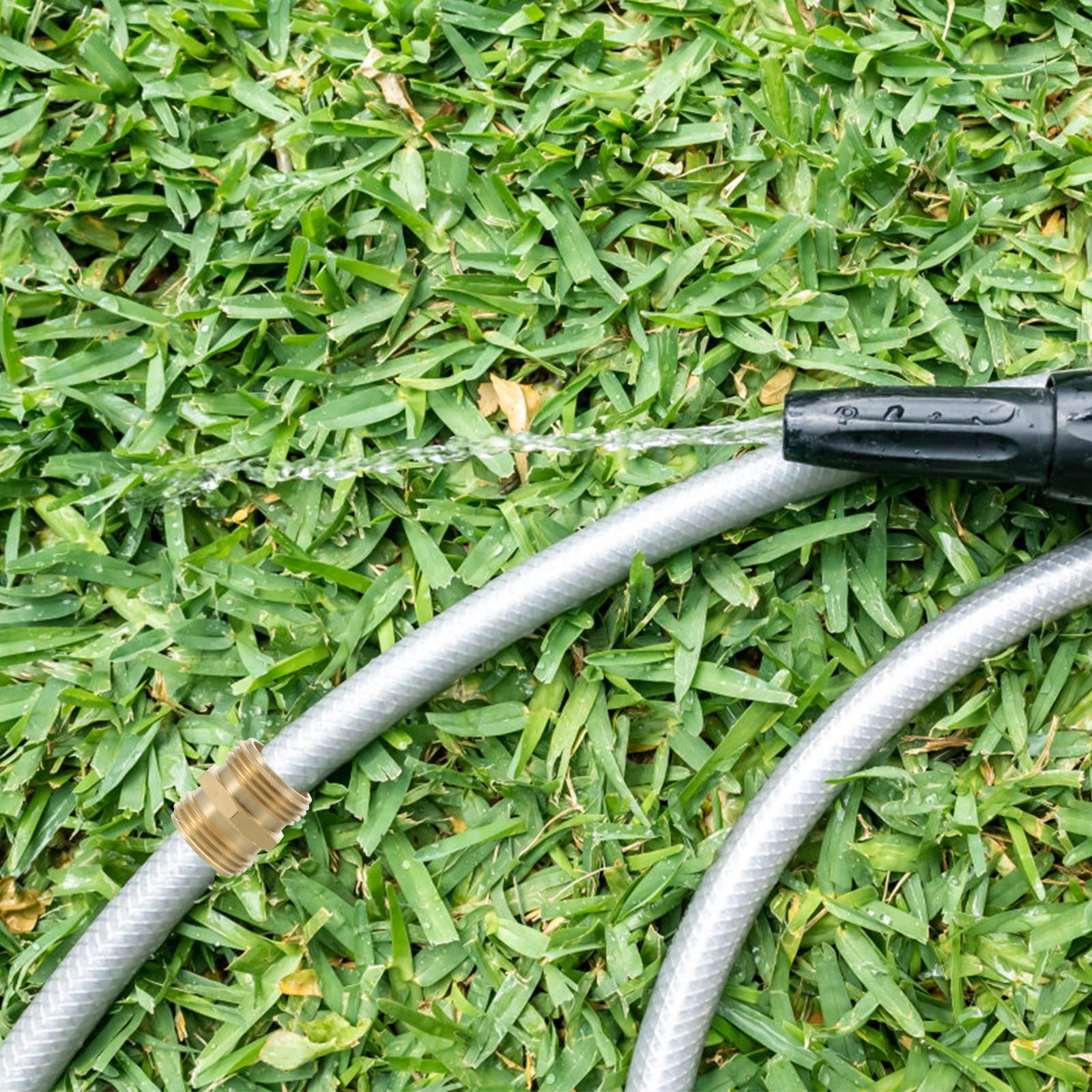 UPKOCH Garden Hose Fittings 2Pcs Metal Hose Connectors Brass Adapter ...