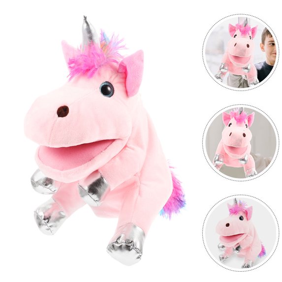 UPKOCH Hand Puppet For Story Telling Pink PP Cotton Communication ...