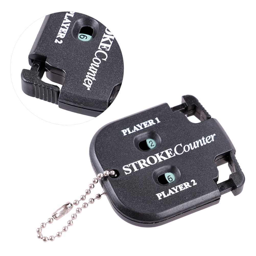 UPKOCH Handheld Score Keeper Golf Scorer Rubber Black for Two Player ...