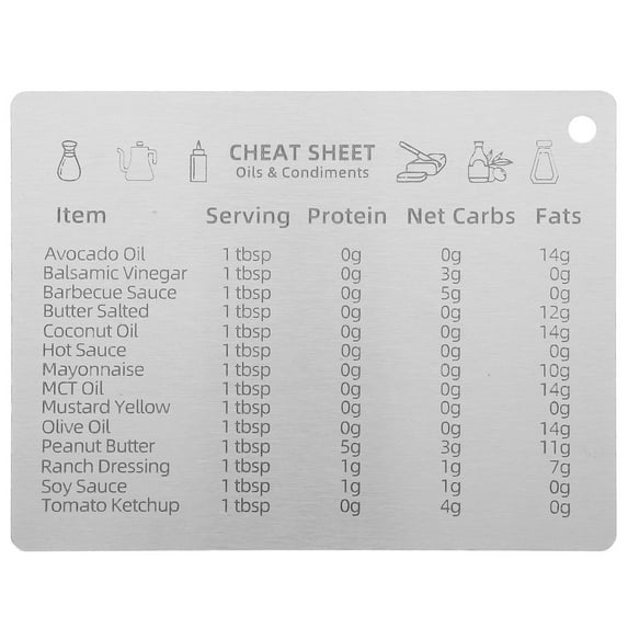 UPKOCH Kitchen Measurement Conversion Chart Magnetic Cooking Conversion ...