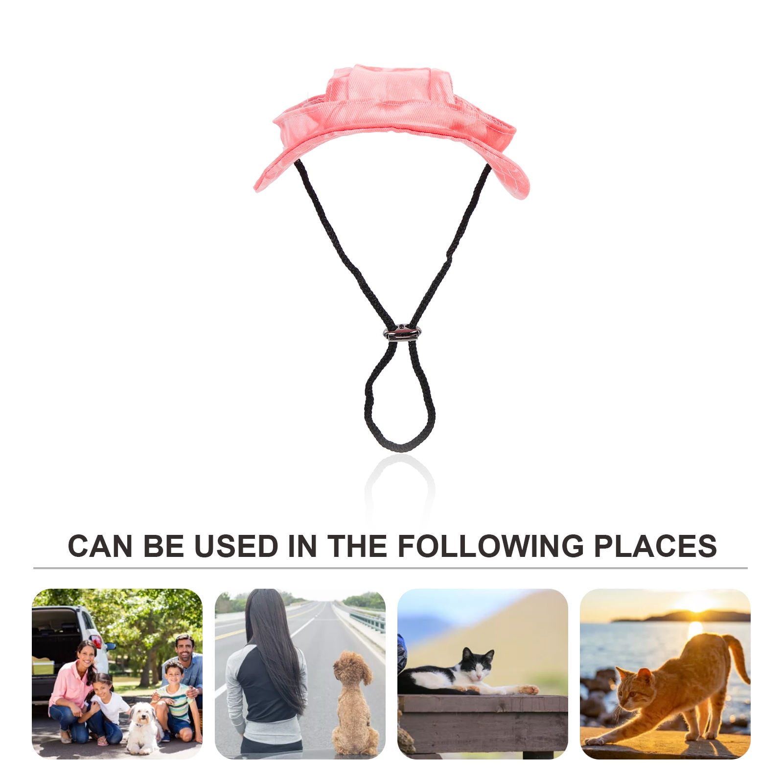 UPKOCH Large Dog Sun Shade in Pink Cotton with Bucket Shape 1Pcs ...