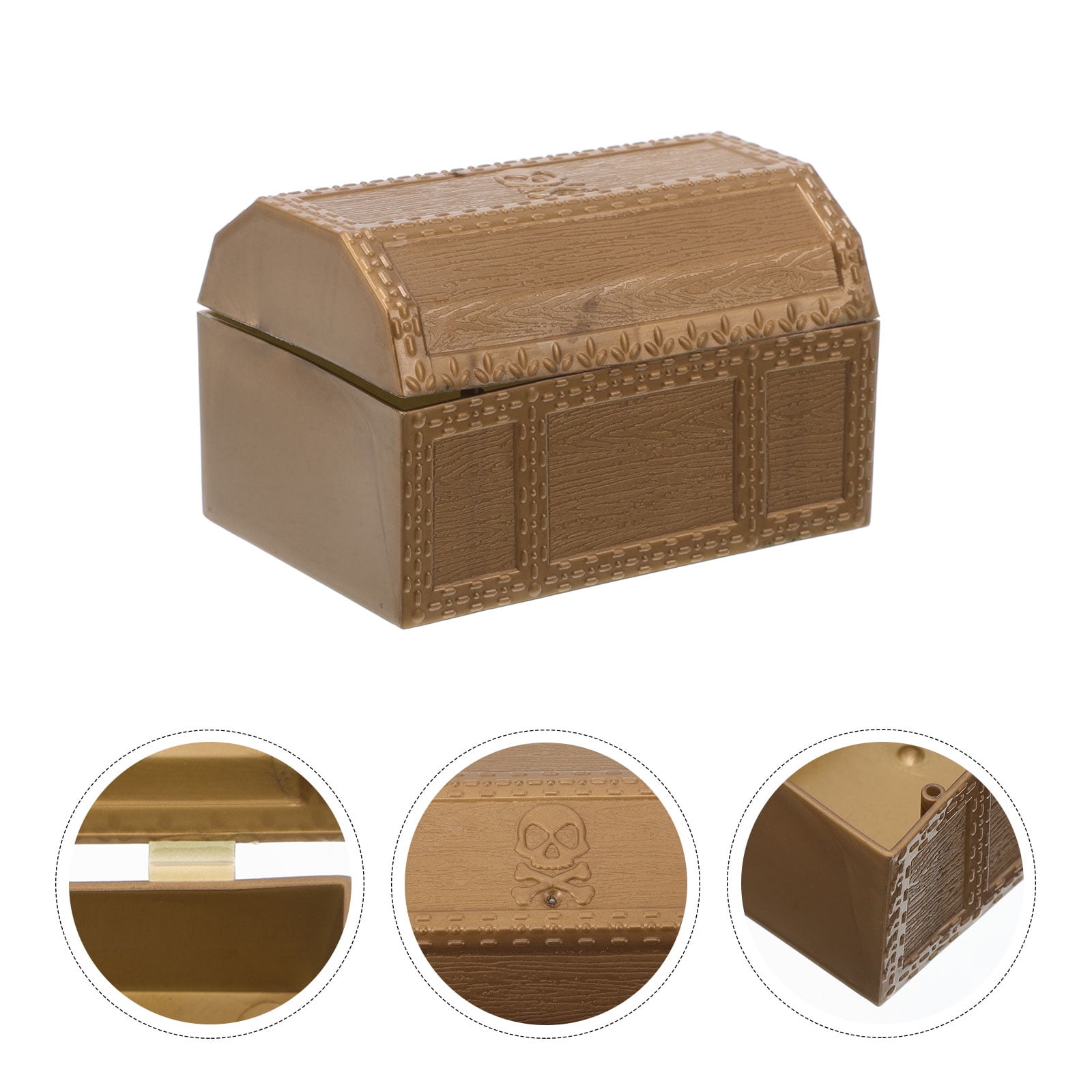 UPKOCH Mini Treasure Chest Pirate Box Plastic Organizer for Classroom ...