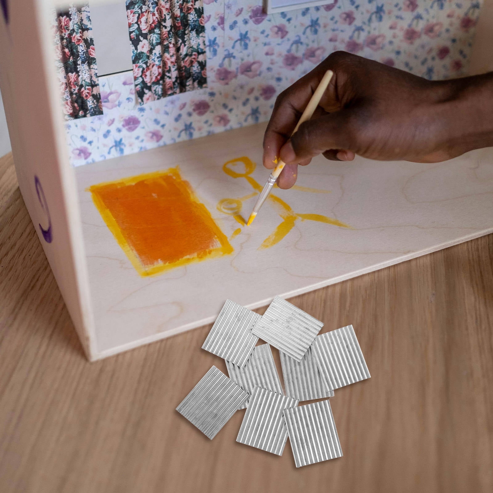 UPKOCH Miniature Roof Tiles Pcs Diy Mini House Roofing Tiles For Boys ...