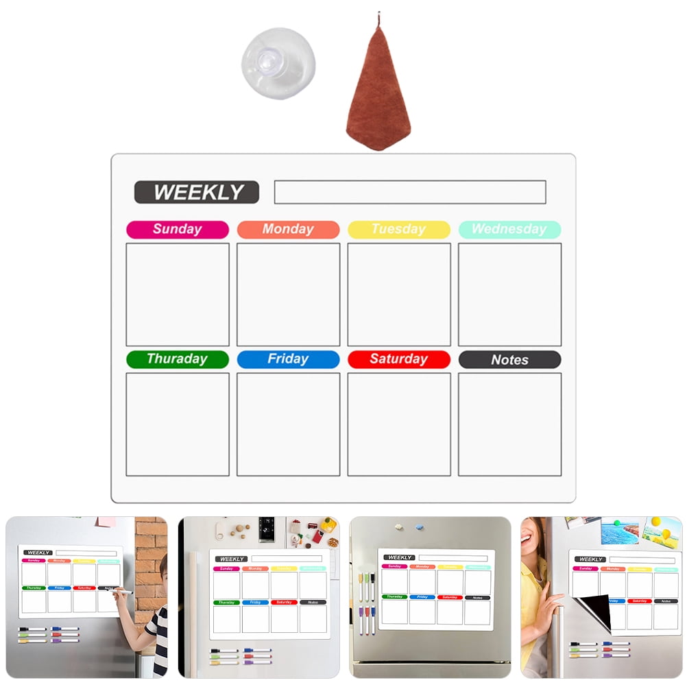 UPKOCH 1Set Magnetic Schedule Planning Board Dry Erase Plastic for ...