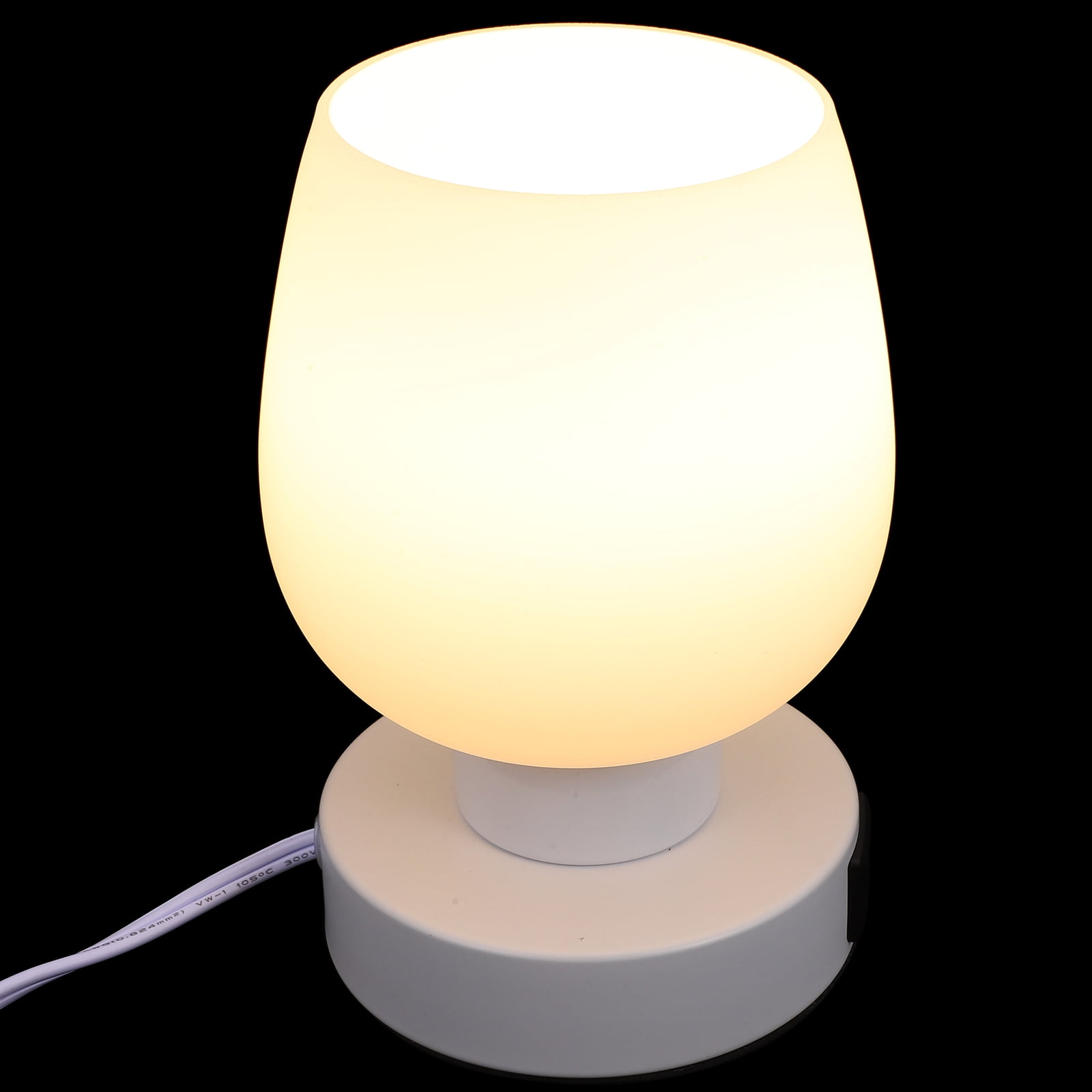 UPKOCH Portable Touch Sensor Table Lamp with Color Changing LED White ...