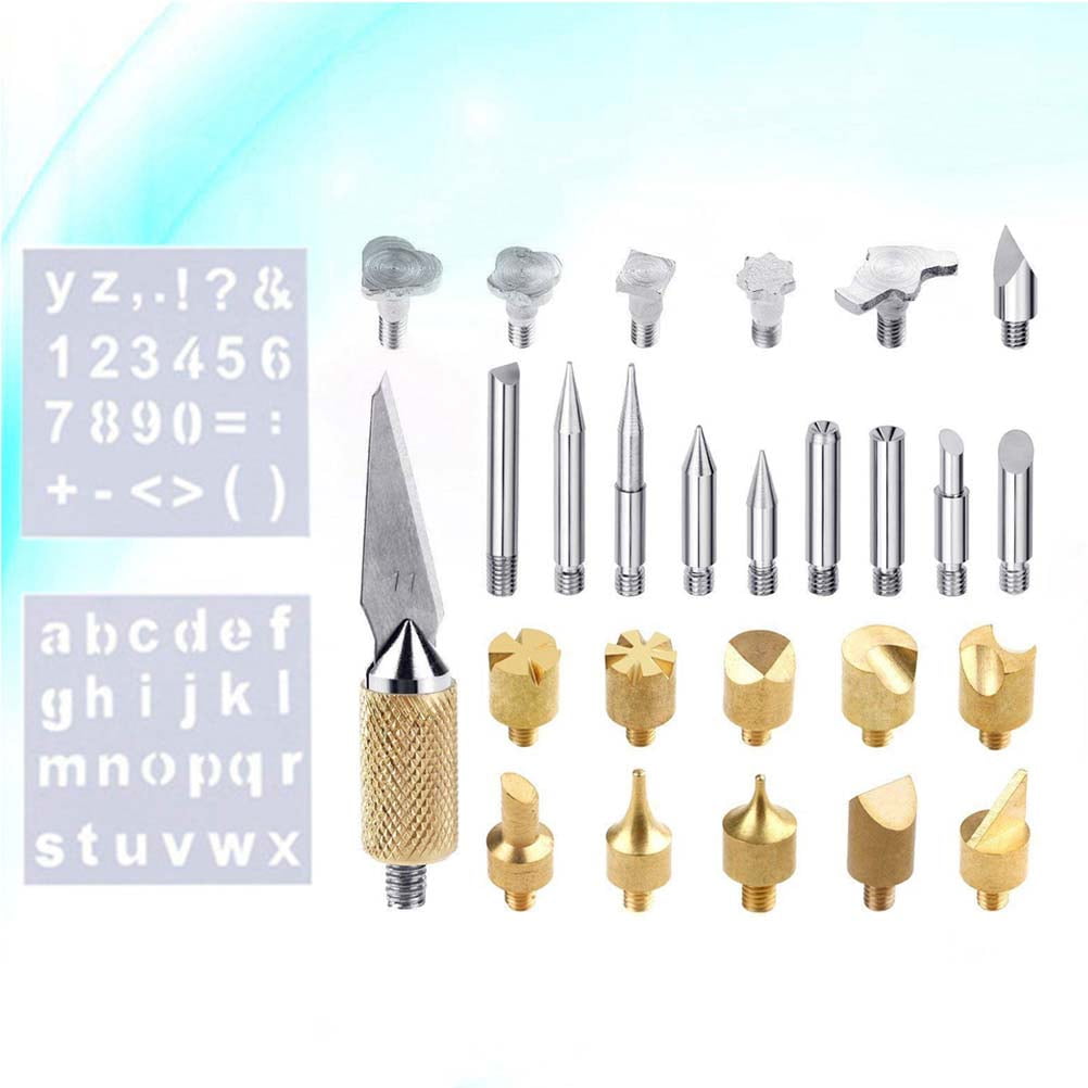 UPKOCH Pyrography Wood Burning Tip Set 28Pcs for Expert Craftsmen in ...