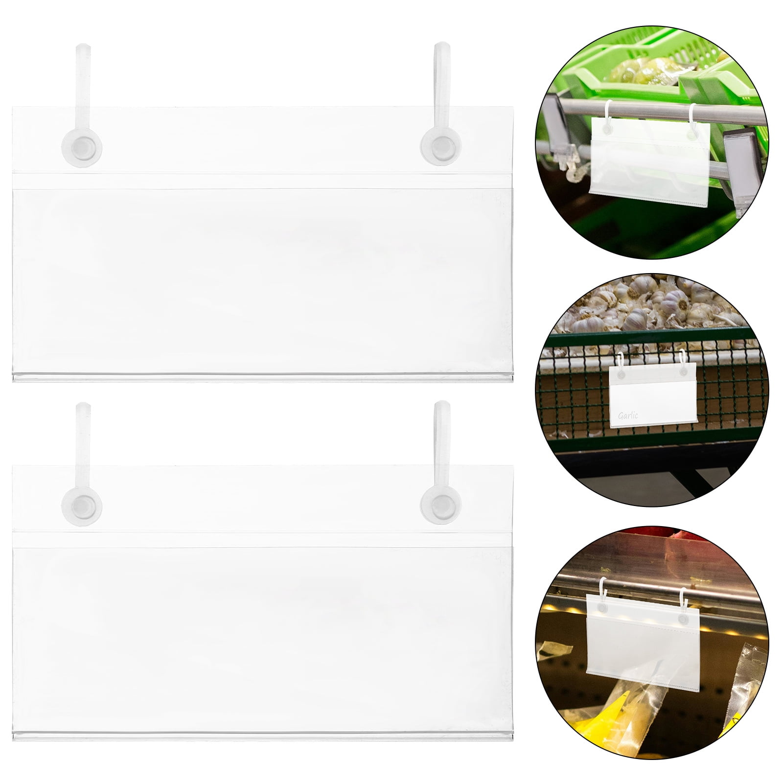 UPKOCH Shelf Sign Holder 50Pcs Price Card Holder for Business Owners ...