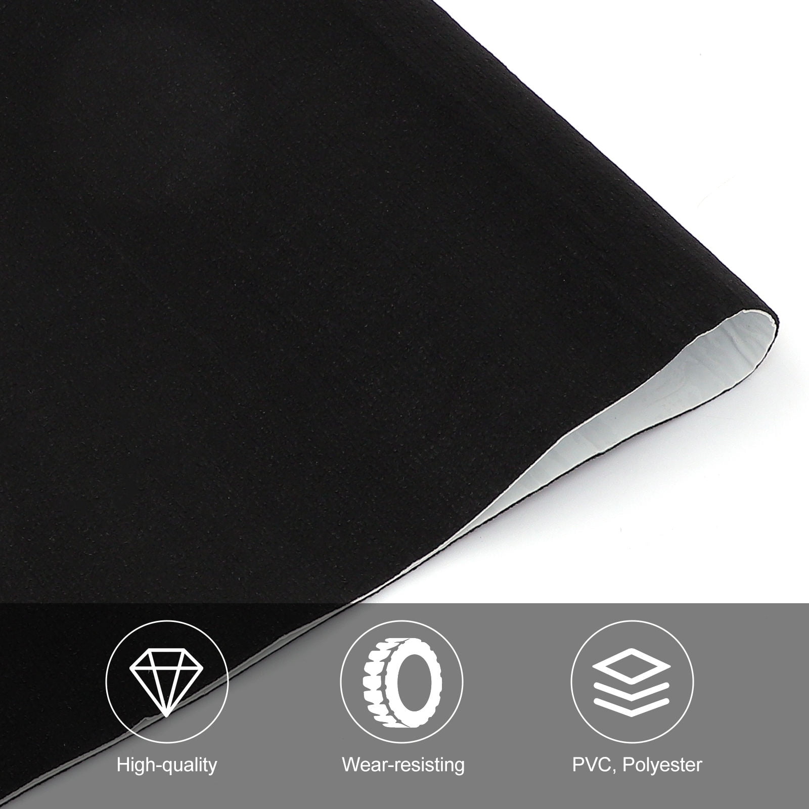 UPKOCH Simple and Chic Floor Mats Indoor Black PVC Pressure Dispersion ...