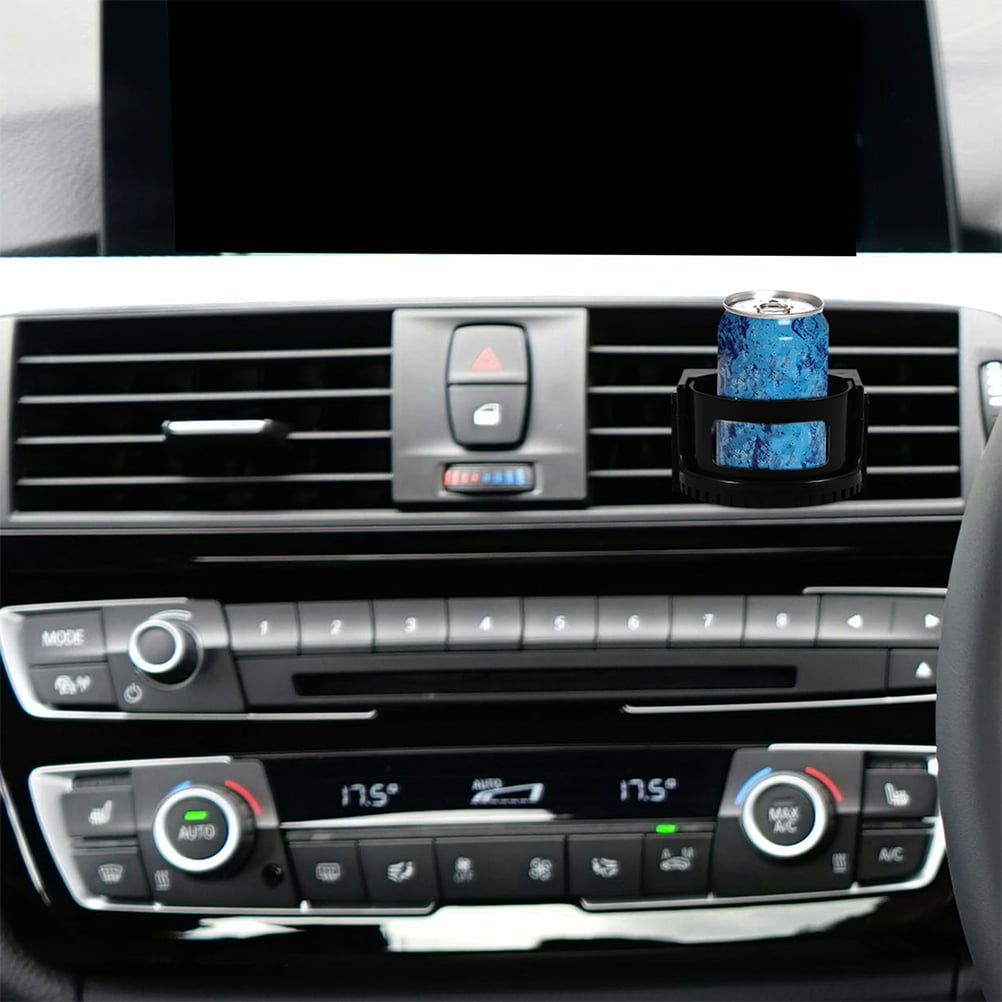 UPKOCH Stable Construction Car Air Vent Cup Holder Plastic Black Sleek ...