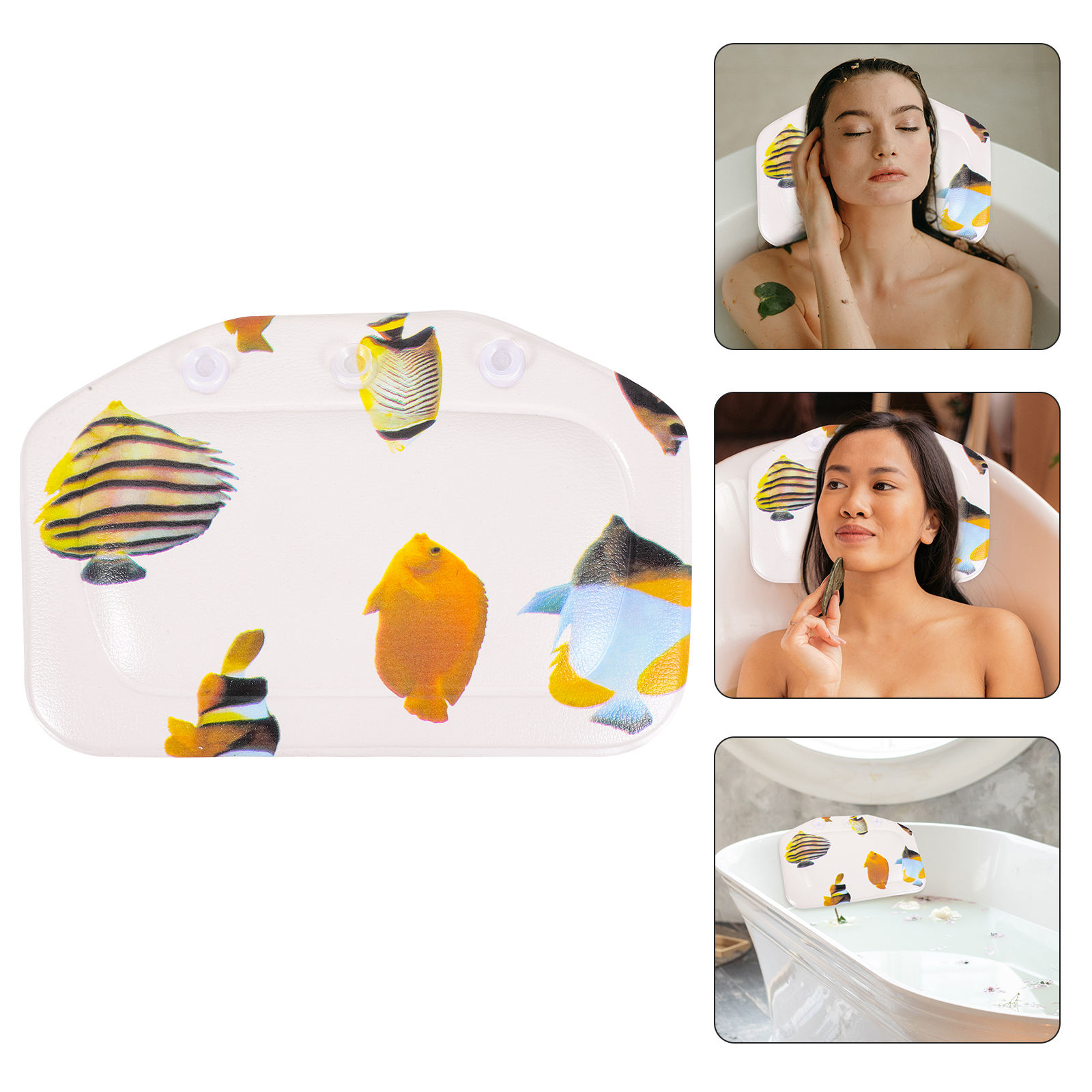 UPKOCH Tub Cushion PVC Head Support Assorted Color for Hotel 1Pack ...