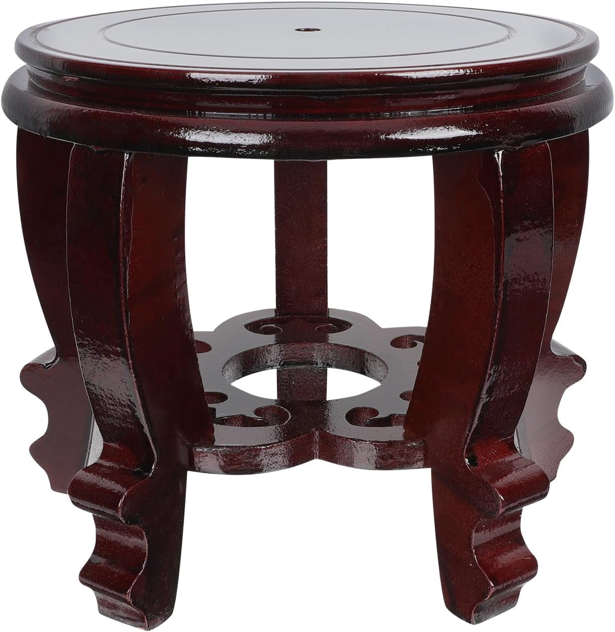 UPKOCH Wooden Fishbowl Stand Chinese Wooden Display Stand Oriental ...