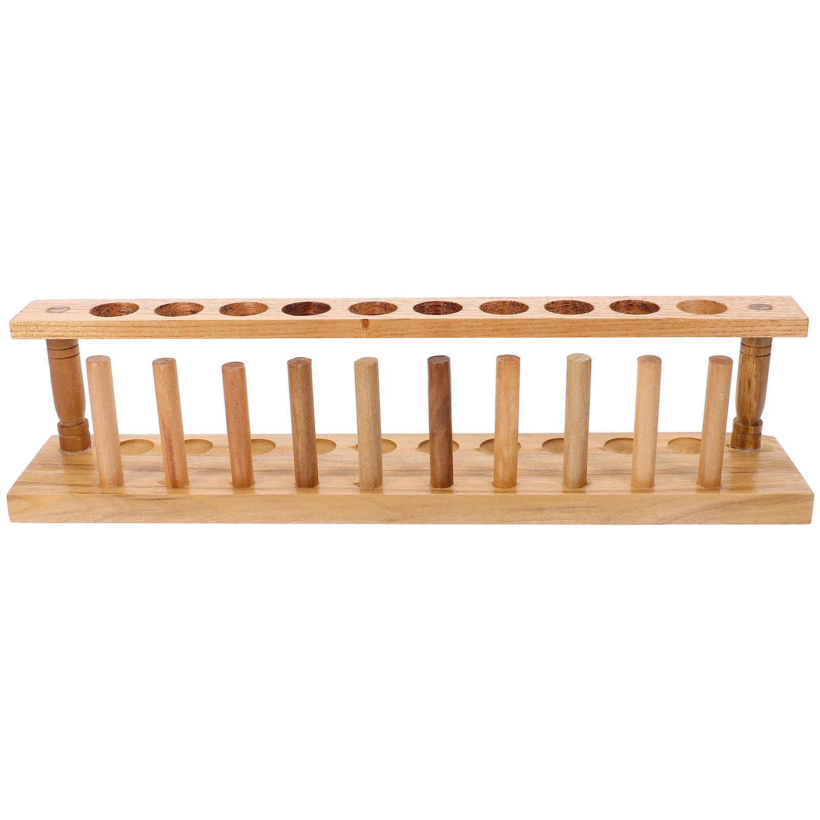 UPKOCH Wooden Test Tube Rack 1Pack In Khaki Color For Laboratory And ...