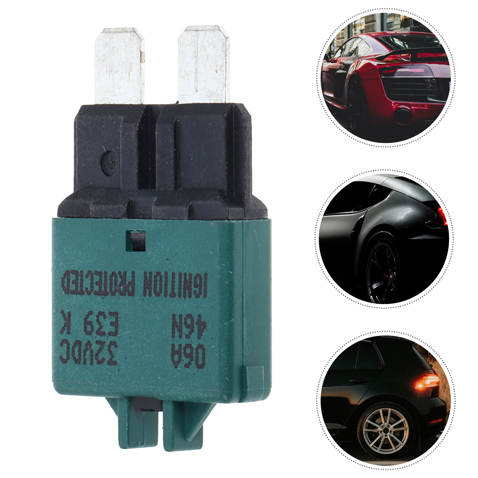UPKOCH breaker fuse car Circuit Breaker Fuse Plastic Dark Green 1Set ...