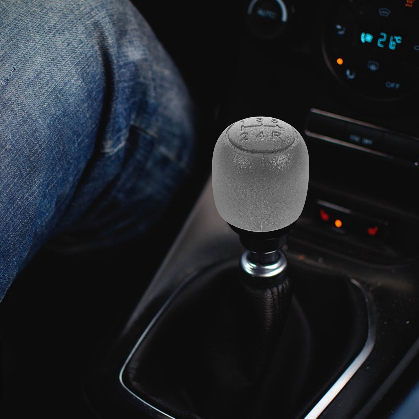 UPKOCH round ball gear shift knob Gear Shift Knob Grey 1Pack for Car ...