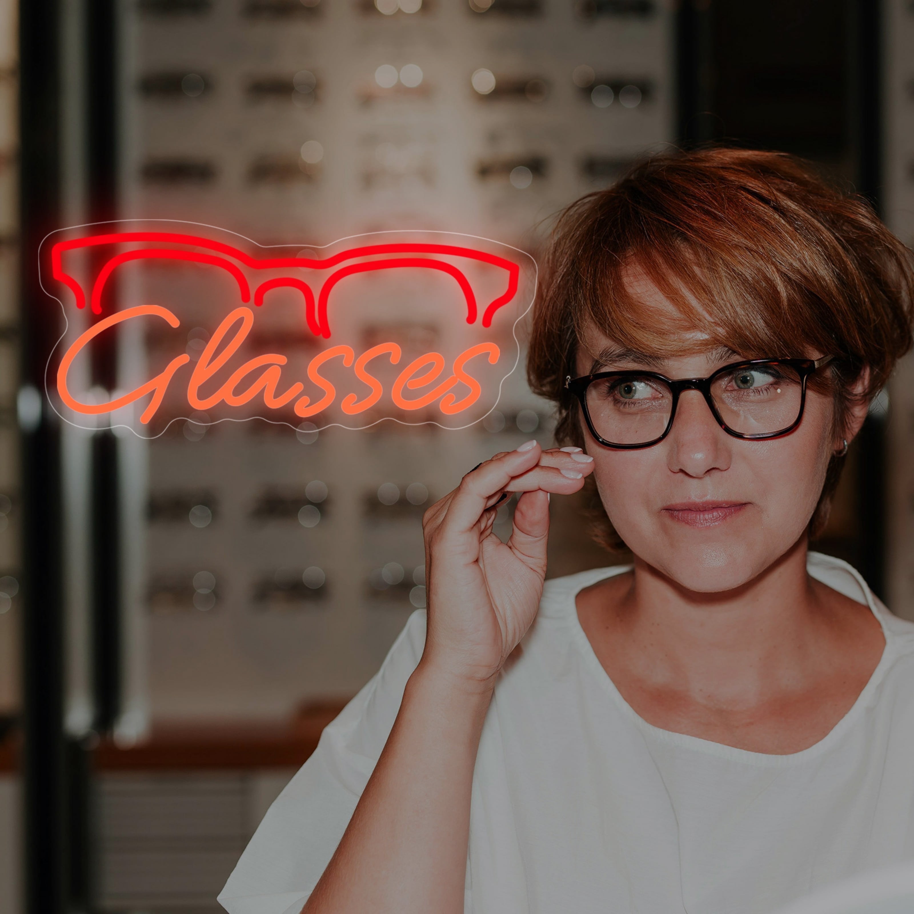 UPONRAY Glasses Custom Neon Signs, Usb Powered with Adjustable ...