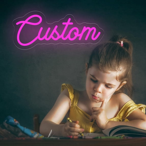 Uponray Single Line Custom Neon Signs Customizable Usb Powered