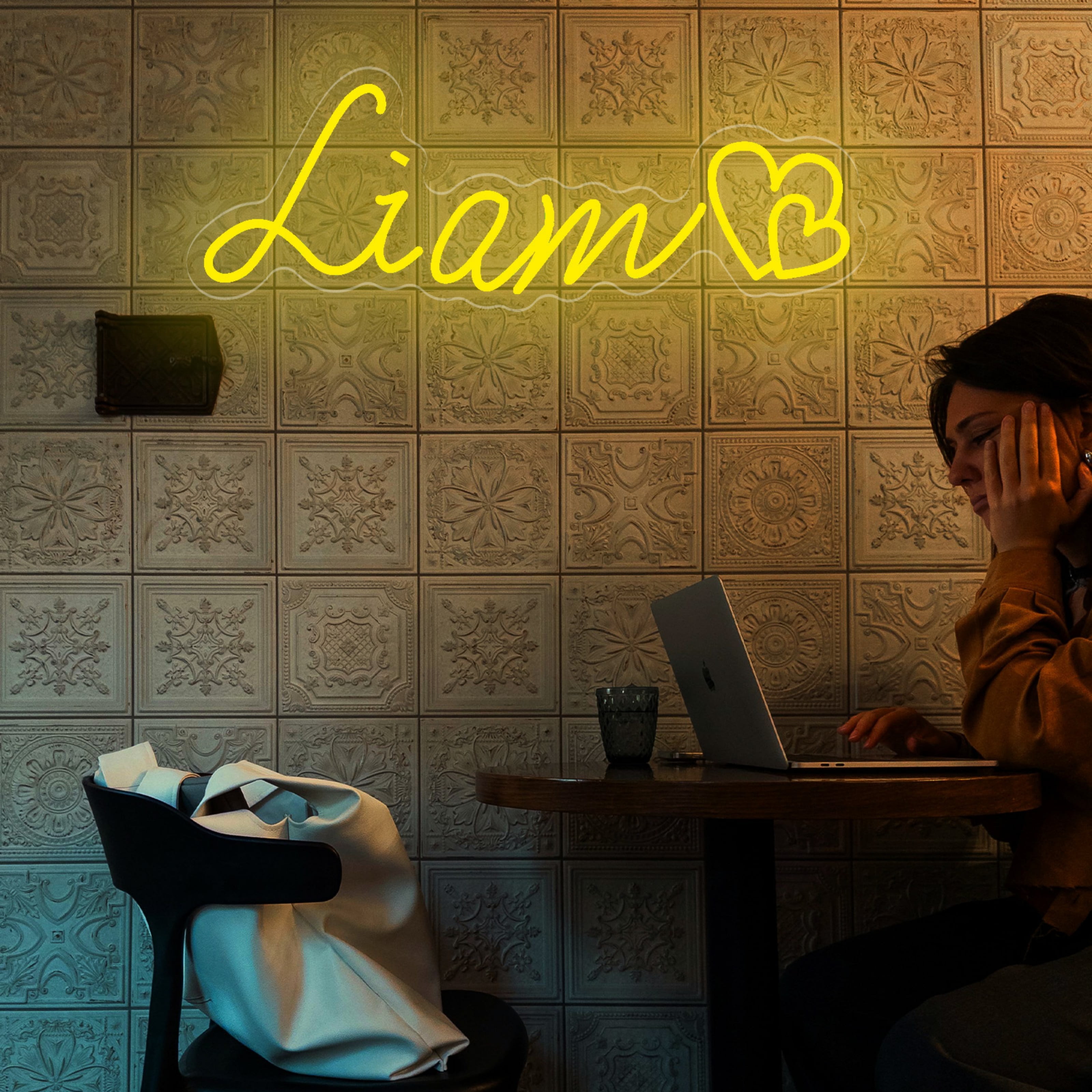 UPONRAY Single-line Custom Neon Signs, Customizable USB-Powered ...