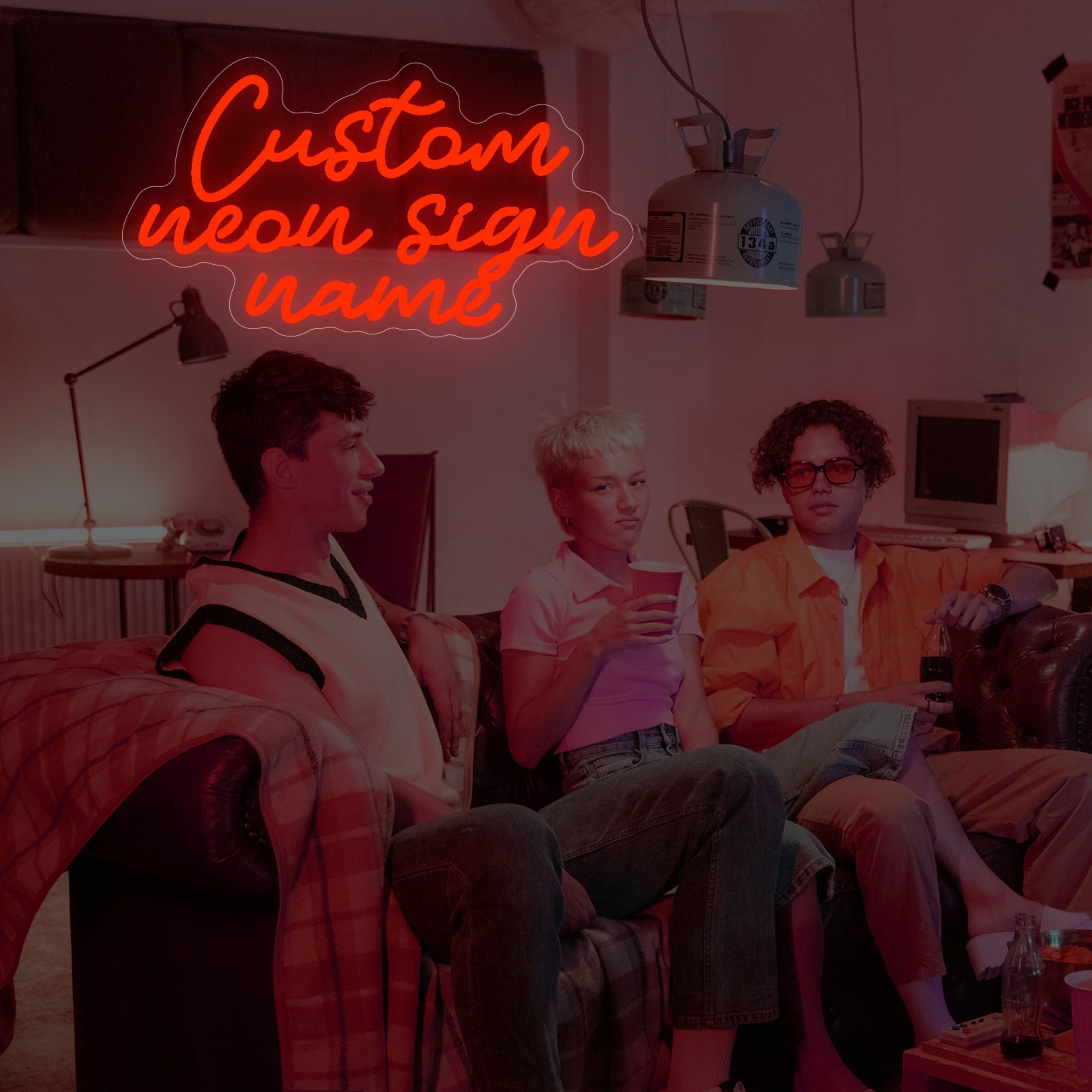 UPONRAY Three Lines Custom Neon Signs, Usb Powered with Adjustable ...