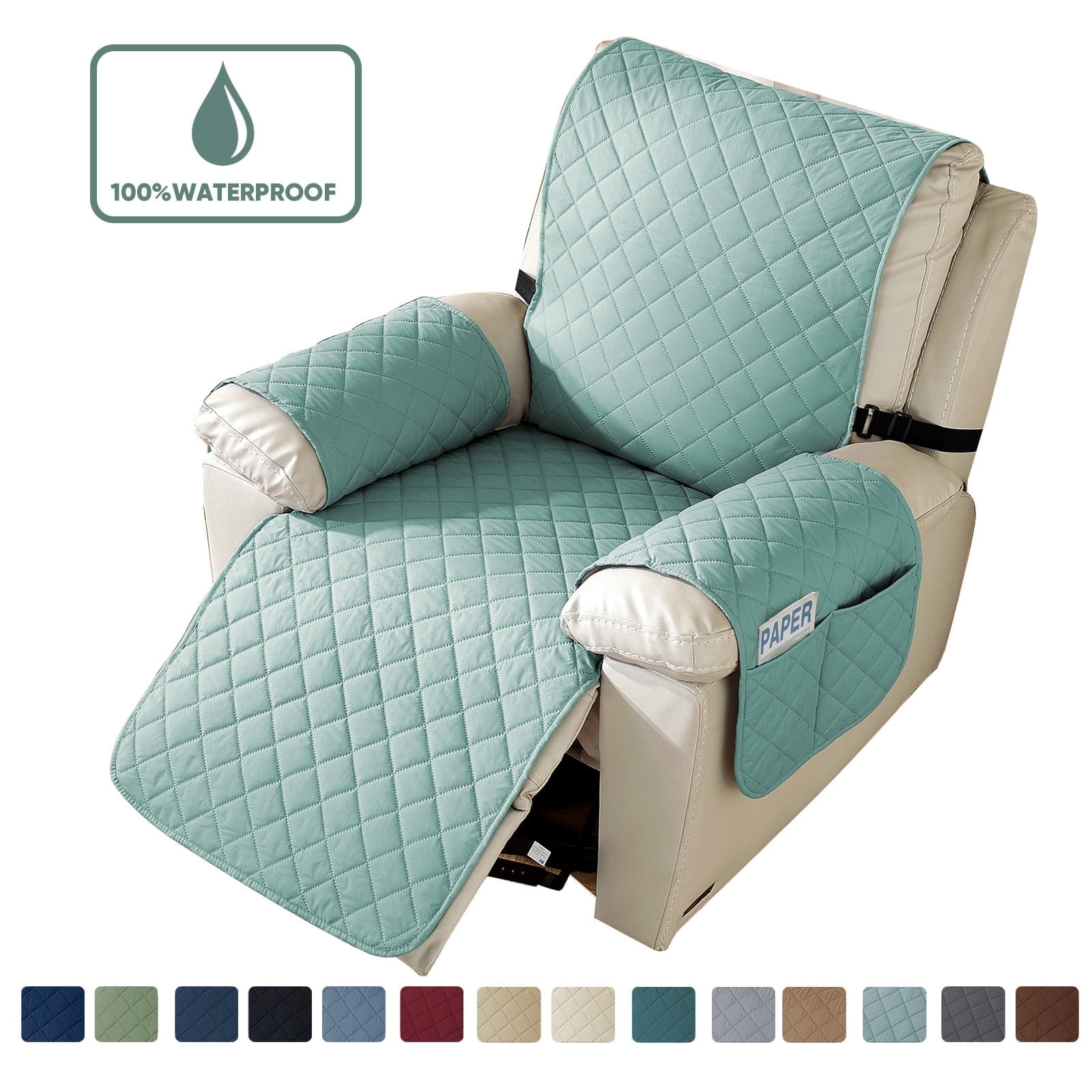 UPONRAY Waterproof Recliner Chair Cover, Non-Slip & Washable Furniture ...