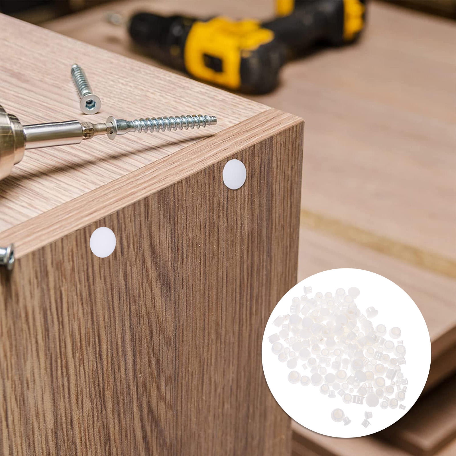 UPOUART 0.60X0.60X0.60Inch Plastic Locking Hole Plugs 200Pcs for ...