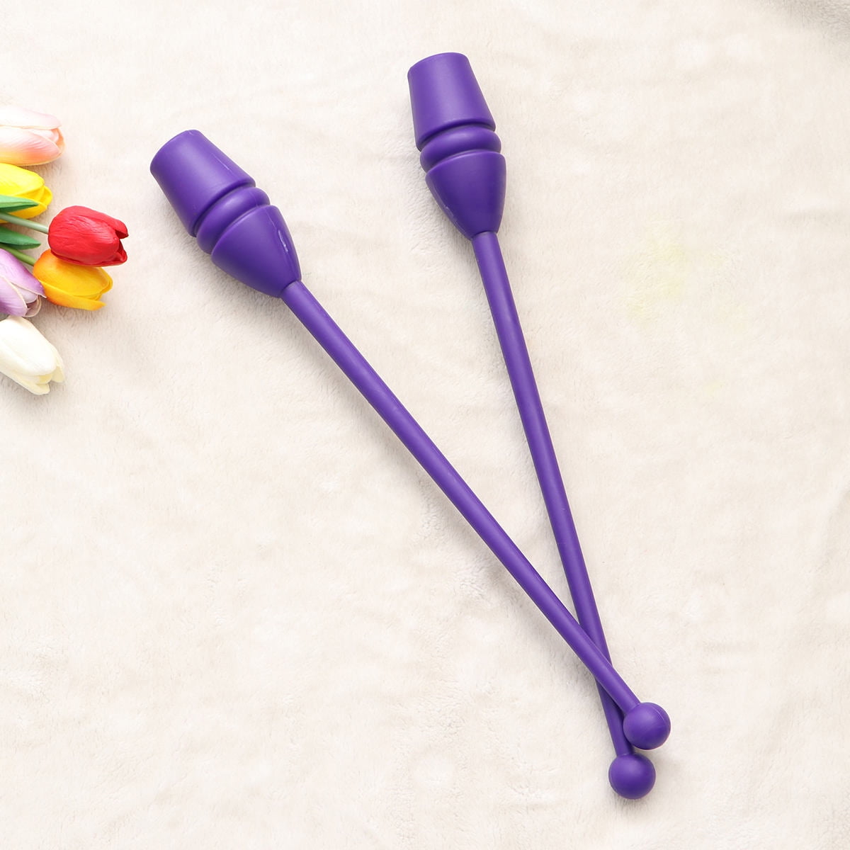 UPOUART 1 Pair Gymnastics Stick Rhythmic Gymnastics Purple Stick for ...