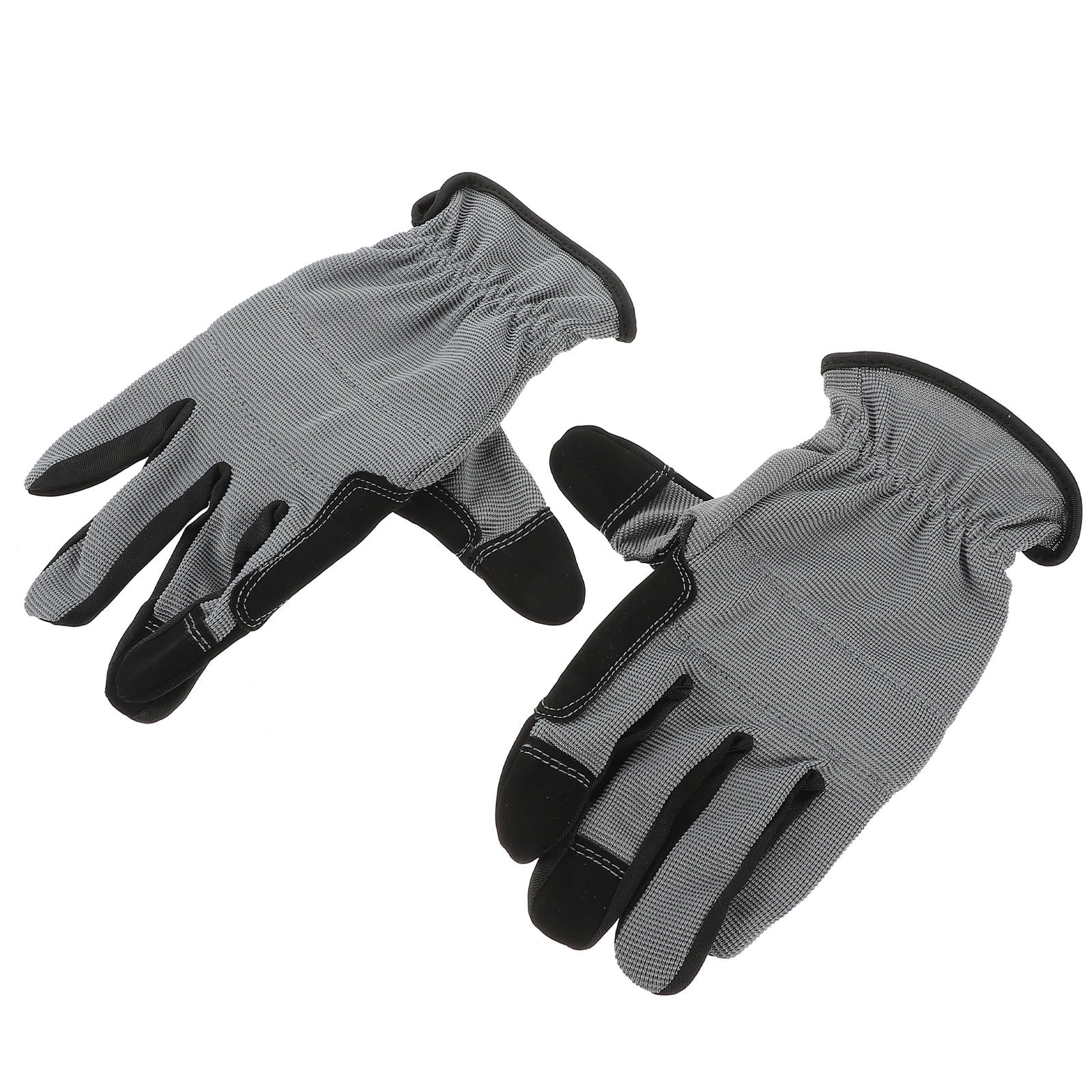 UPOUART Work Gloves Grey Comfortable Breathable for Outdoor Activities ...