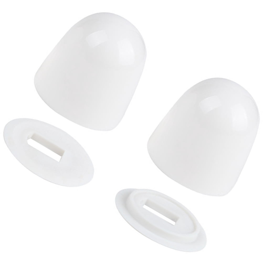 UPOUART Toilet Screw Cover Caps White ABS 1 Pair Replacement for Worn ...