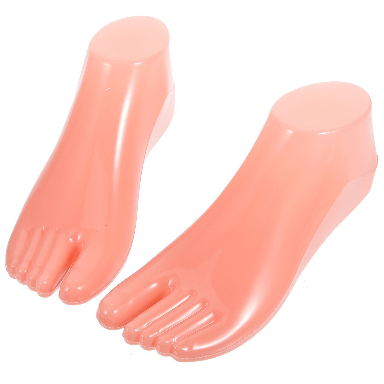 UPOUART 1 Pair of Foot Mannequin for Socks Plastic Skin Color Shoe ...