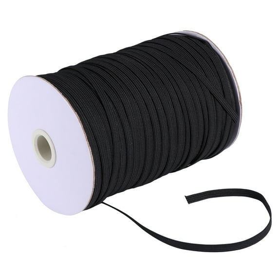 UPOUART 1 Roll Elastic Binding Rope Black Polyester for Decorating DIY ...