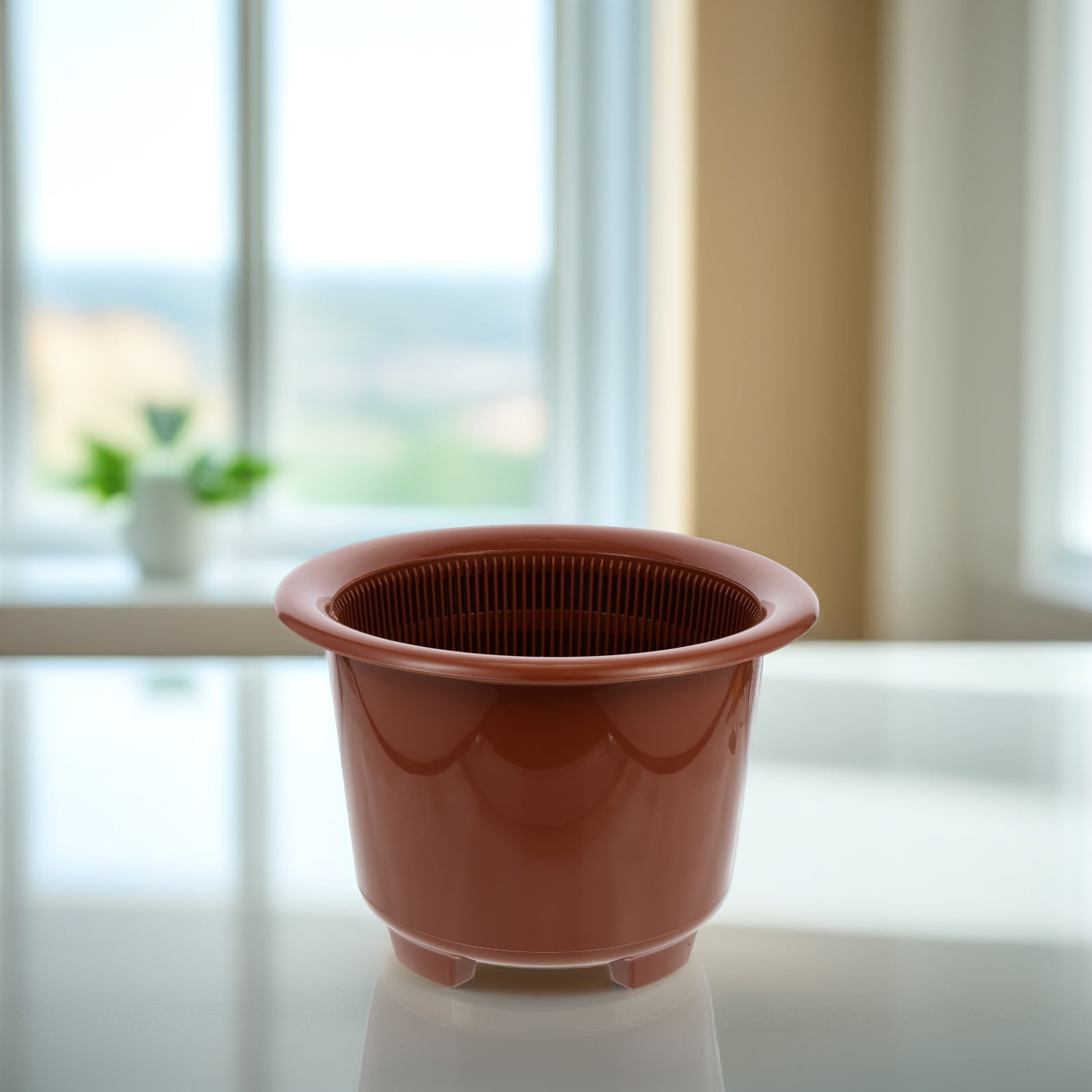 UPOUART 1 Set Coffee Colored Plastic Pots For Planting And Cultivation ...