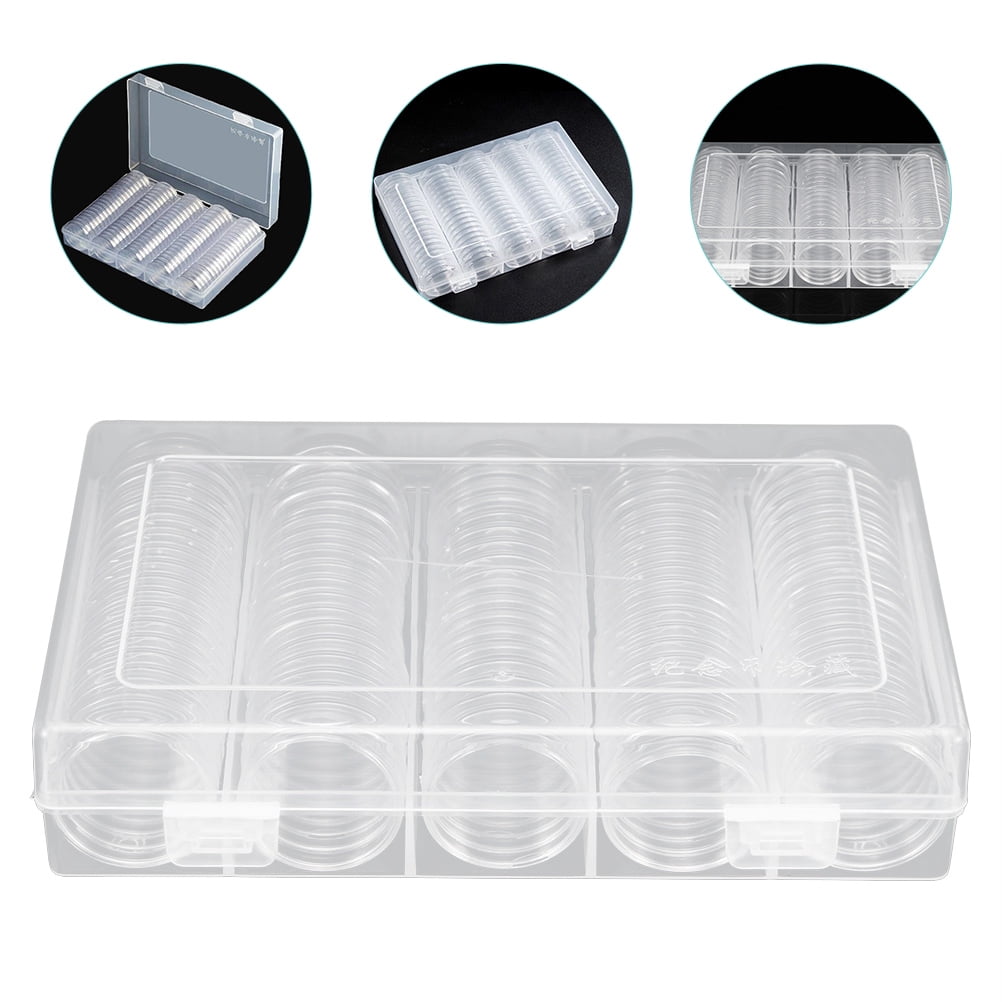 UPOUART 1 Set Commemorative Medal Storage Box Crescent-Shaped Opening ...