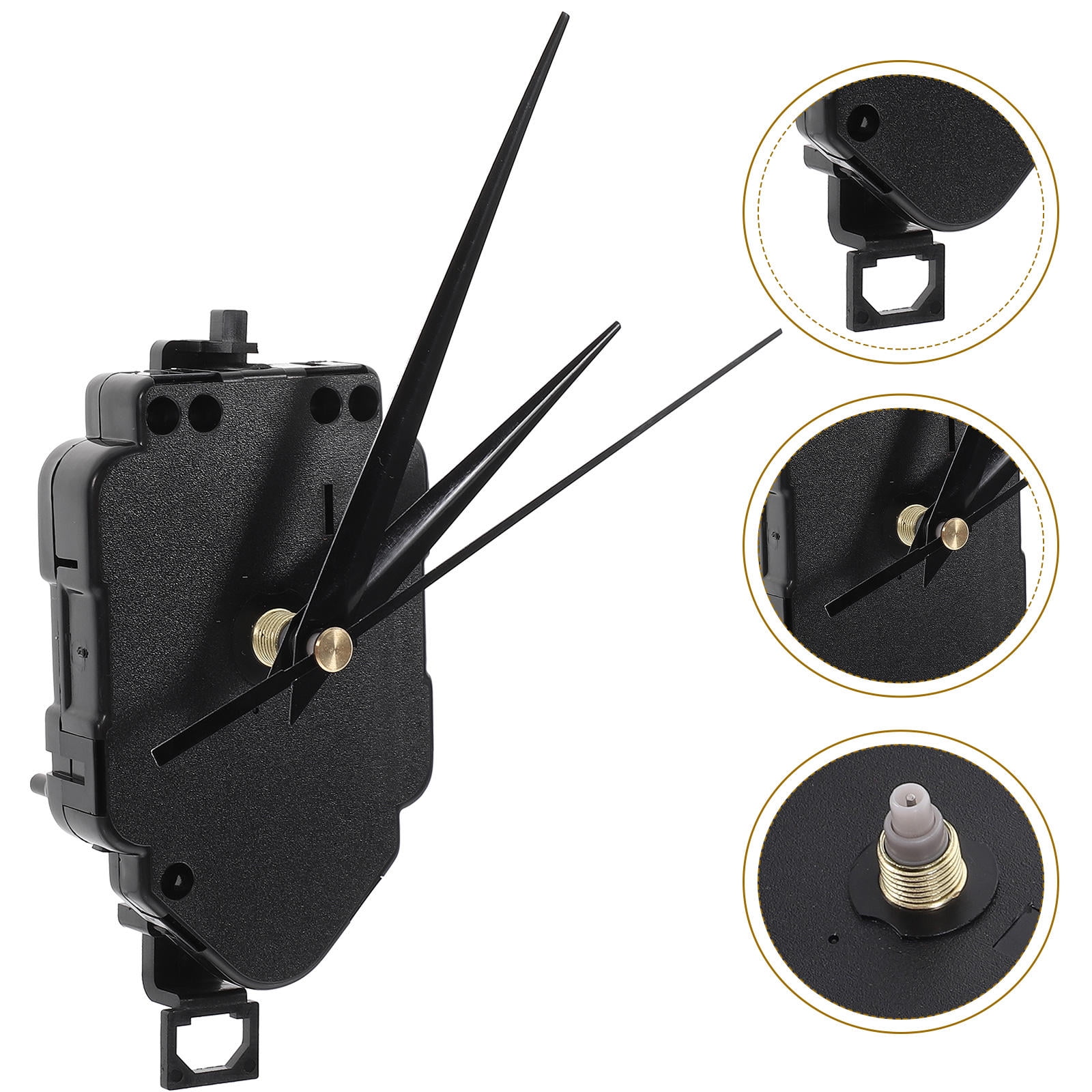 UPOUART 1 Set Diy Pendulum Clock Mechanism Black Plastic Vertical ...