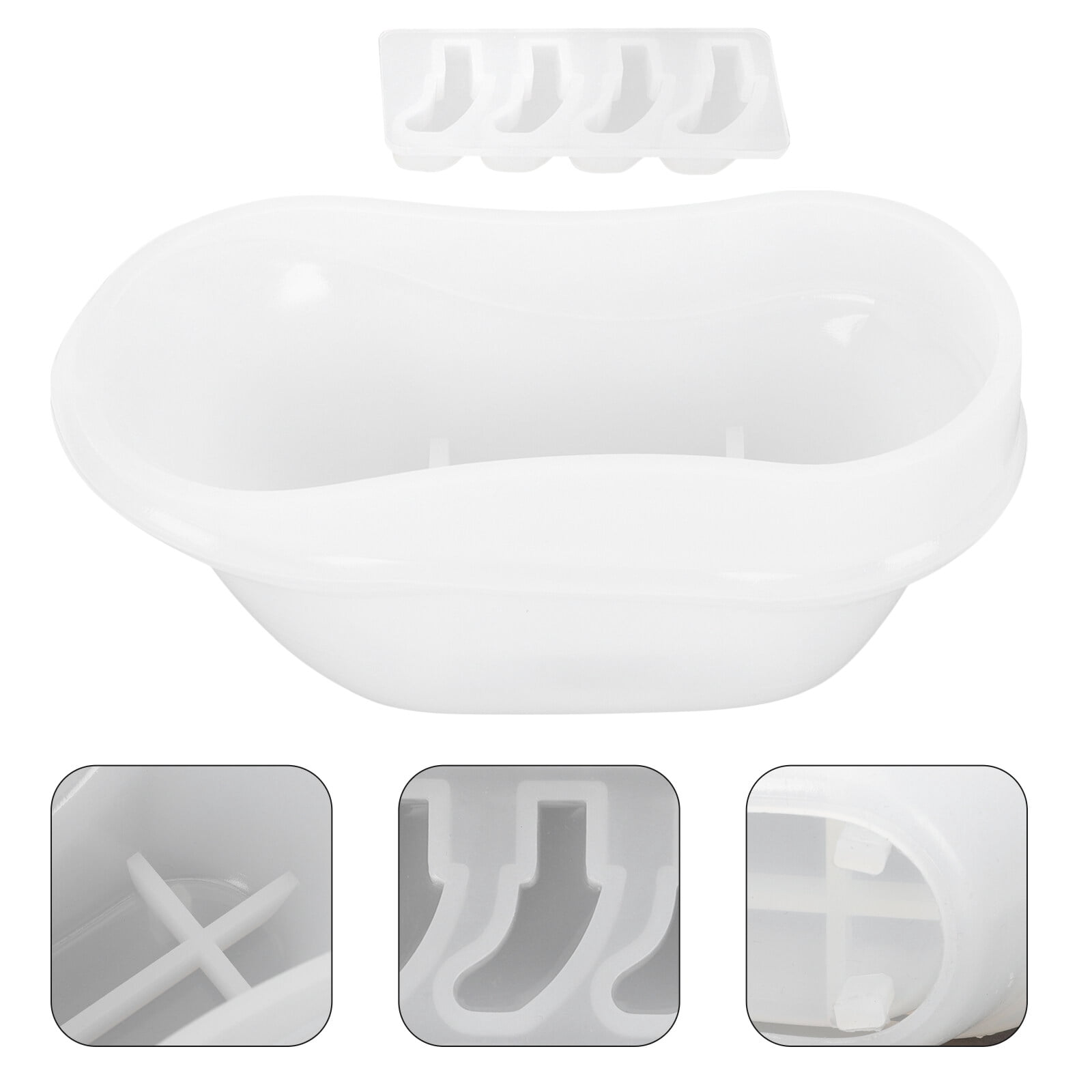 UPOUART Trinket Box Mold Resin Casting For Crafts White Silicone 1 Set ...