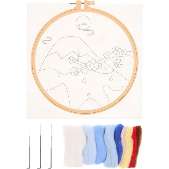 UPOUART 1 Set Felting Kits For Beginners Assorted Color Wool Felt Diy ...