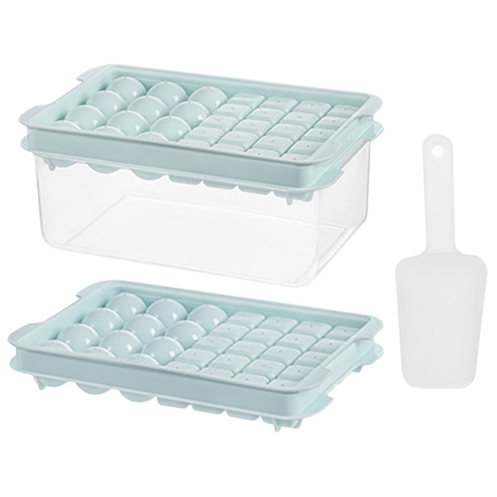 UPOUART 1 Set Ice Ball Tray Light Blue Rectangular Shape Double Layer ...