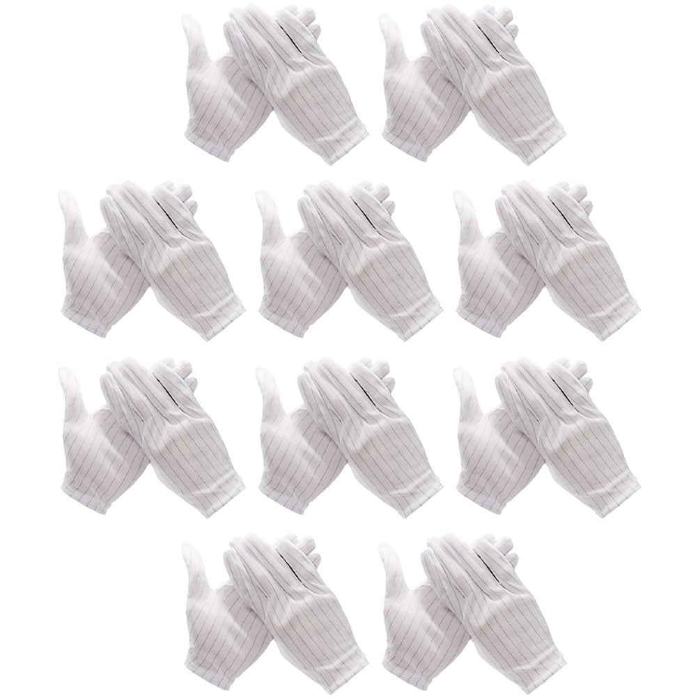 UPOUART 10 Pairs Antistatic Gloves for PC Building Static Polyester ESD ...