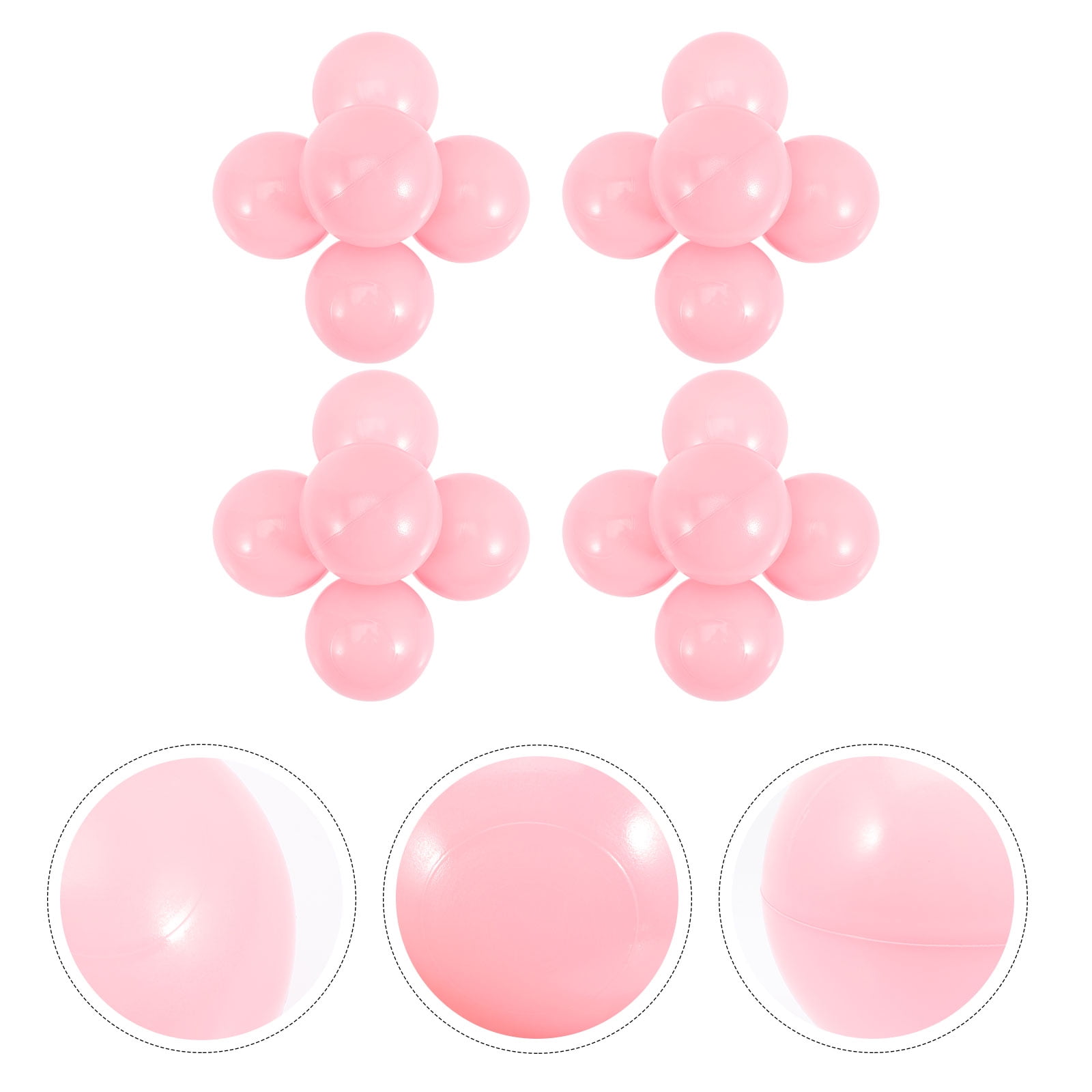 UPOUART 100Pcs Balls for Kids Ball Pit Round Shaped for Imagination ...