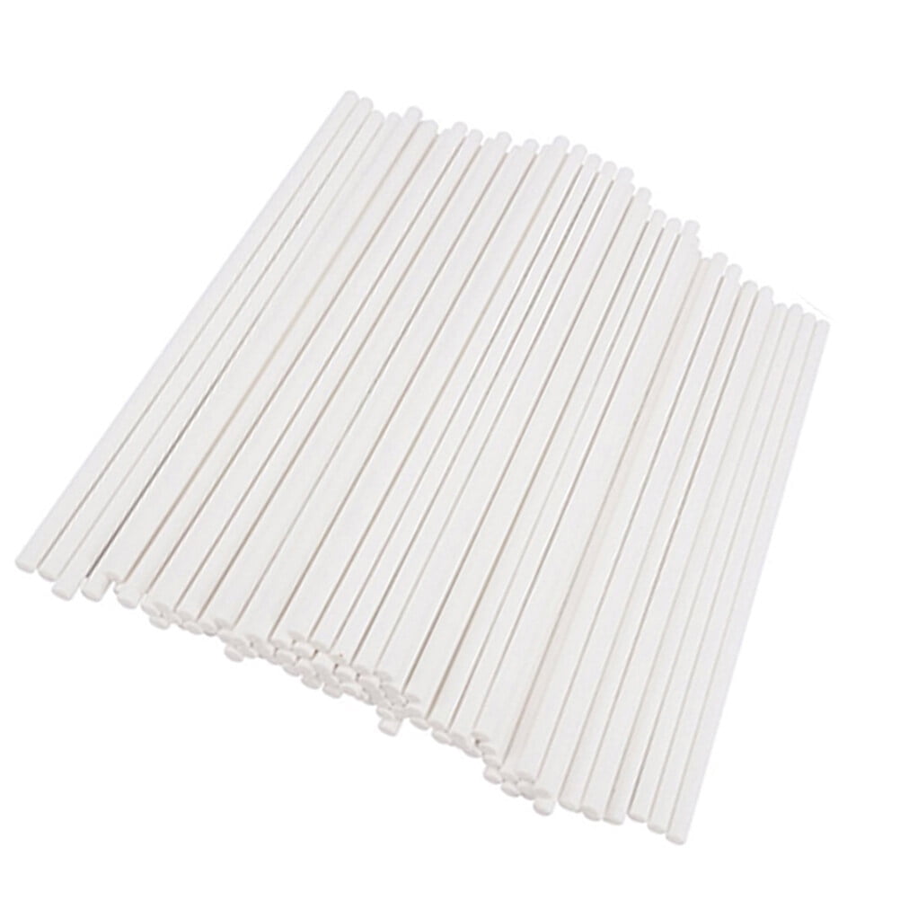 UPOUART 100Pcs Lollipop Paper Stick White for Diy Craft Project and ...