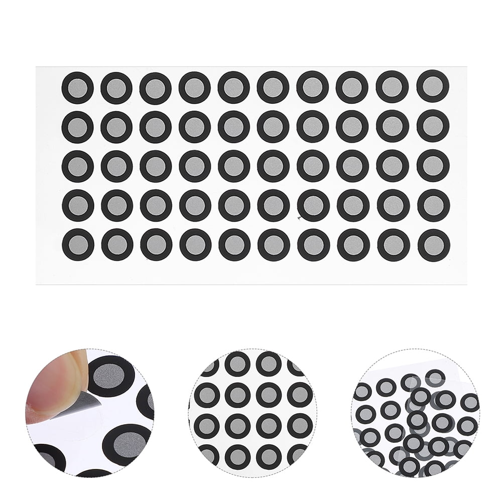 UPOUART 100Pcs Scan Marker Reflective Film Marking Points Black for 3D ...