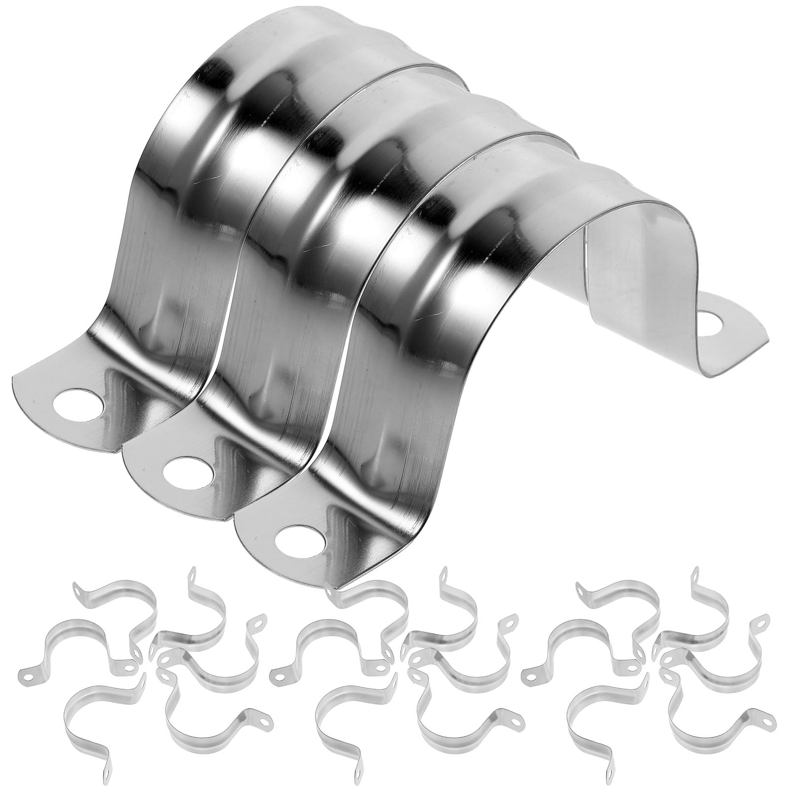 UPOUART 100Pcs Steel U Tube Strap Clamp Heavy Duty for Fixing Pipes ...
