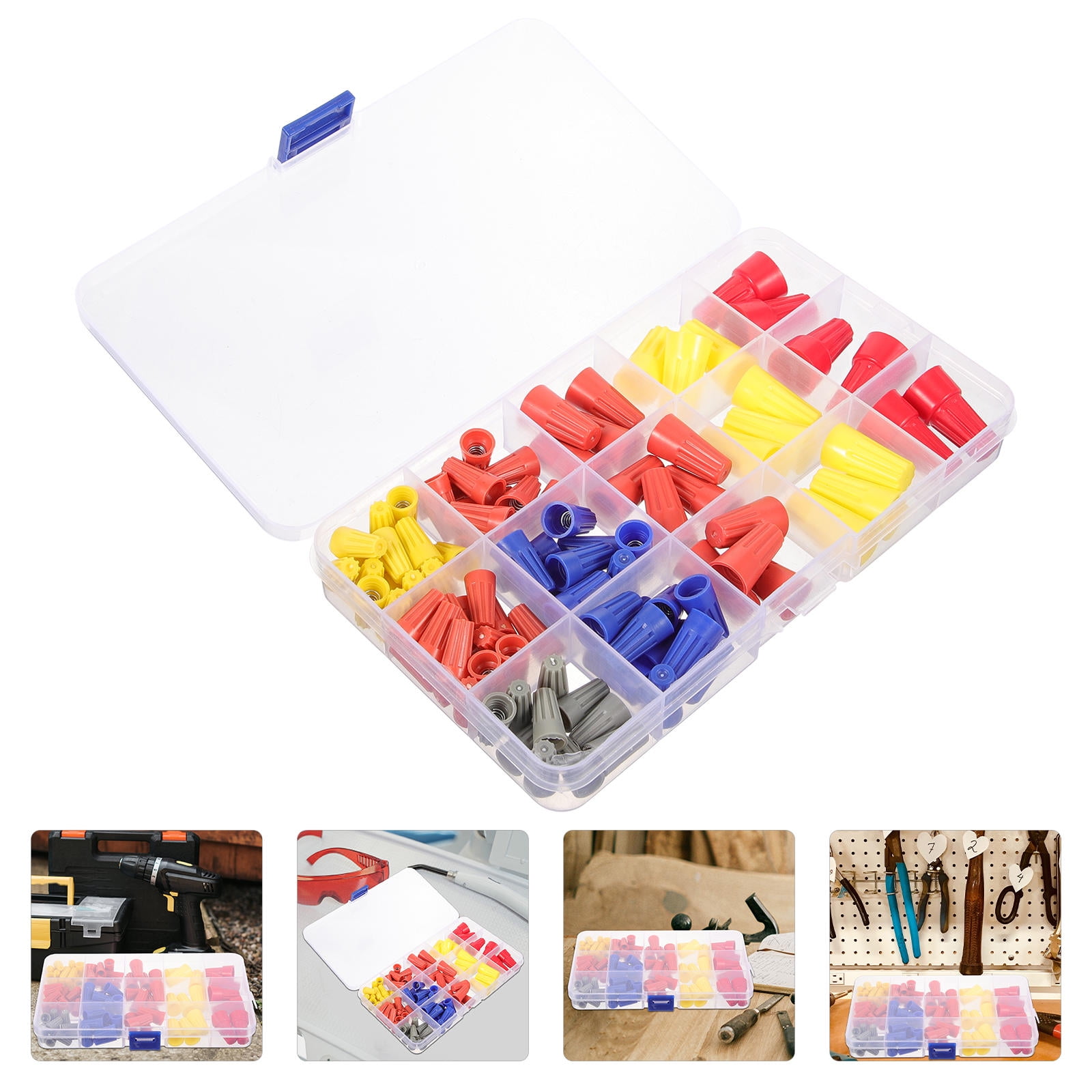 UPOUART 102Set Cylindrical Plastic Electrical Caps Firm Grip No ...