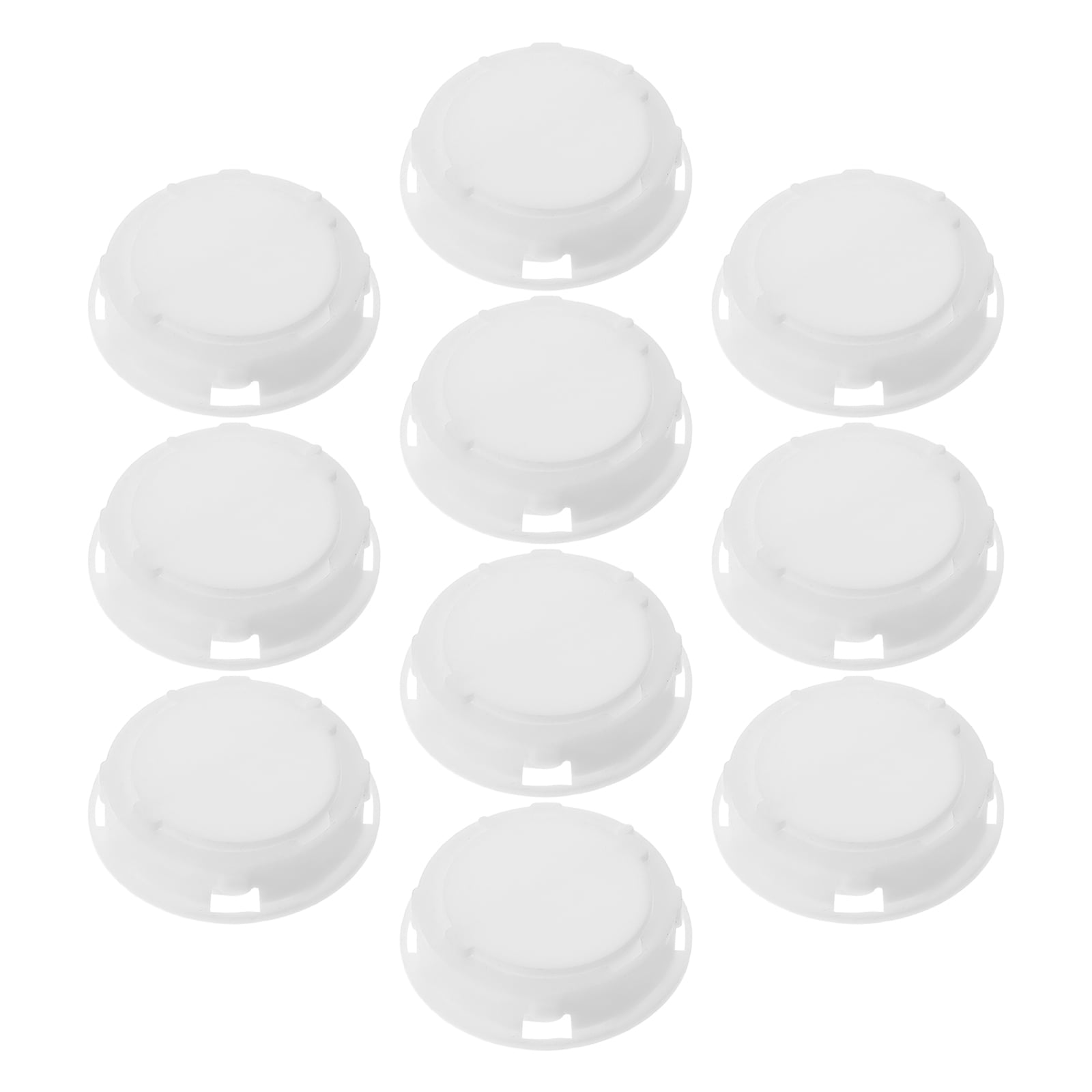 UPOUART 10Pcs Bank Plug Round White ABS Material Bottom Covers for ...