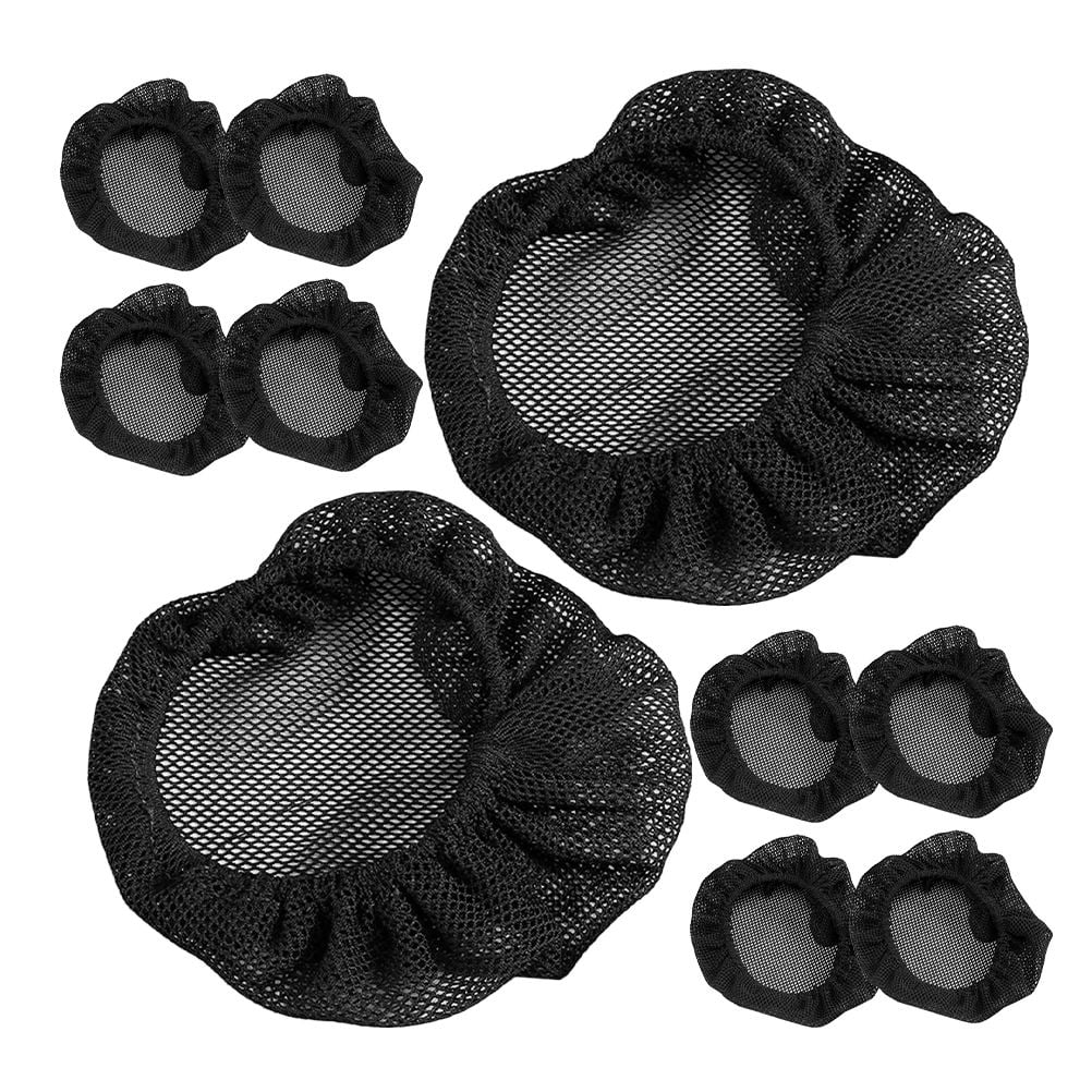 UPOUART 10Pcs Hair Nets for Buns Black Breathable Mesh Bun Cover for ...