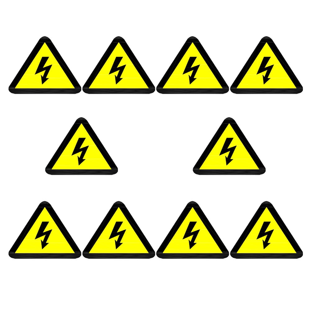 UPOUART 10Pcs High Voltage Warning Stickers for School Safety Electric ...