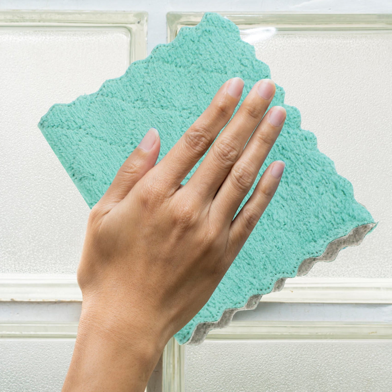 UPOUART 10Pcs Home Use Dishcloths in Assorted Colors with Oil Absorbing ...