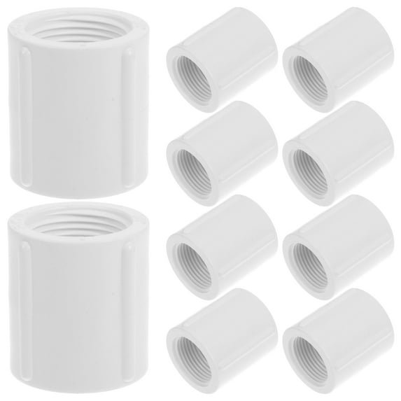 UPOUART 10Pcs White PVC Connector for Garden Pipe Durable Plastic Pipe ...