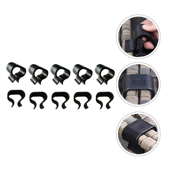 UPOUART 10Pcs Wicker Furniture Clips Black Outdoor Sofa Sectional ...