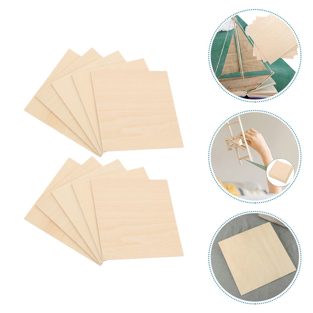 UPOUART 10Pcs Wood Planks for Crafting Beige Decorating Home Decoration ...