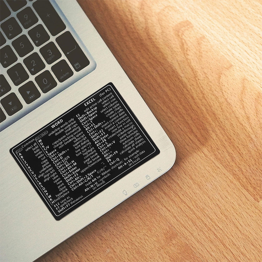 UPOUART 10pcs Removable Keyboard Short Cut Stickers For Easy Vinyl ...